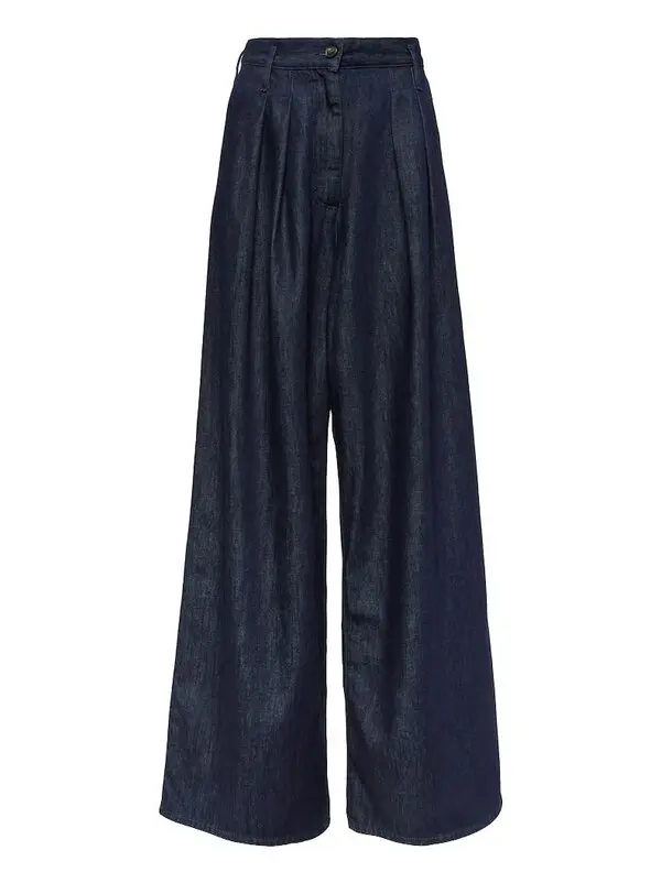Dries Van Noten High-rise Wide-leg Jeans - Blue