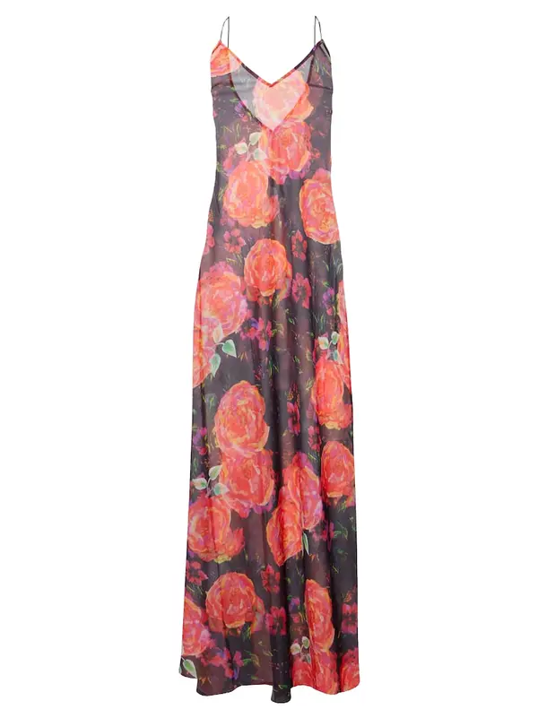 BANANHOT Vintage Floral Maxi Dress - Multicoloured
