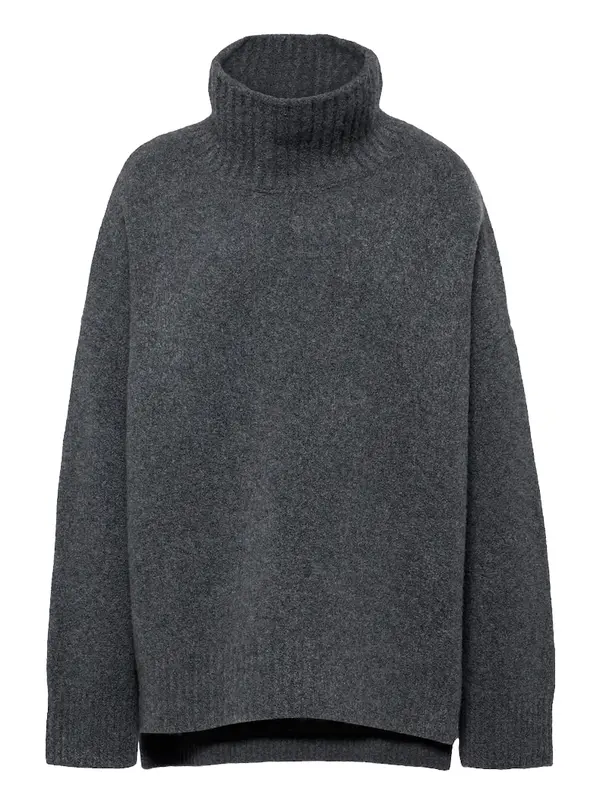 LISA YANG Elwinn Cashmere Turtleneck Sweater - Grey
