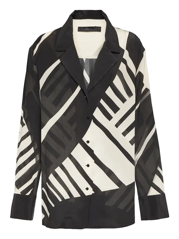 SIR. Printed Silk Shirt - Multicoloured