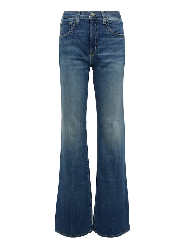 NILI LOTAN Celia Bootcut Jeans - Blue