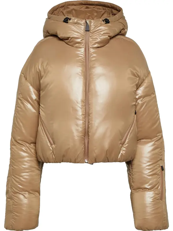 Aztech Mountain Daisy Cropped Down Jacket - Green