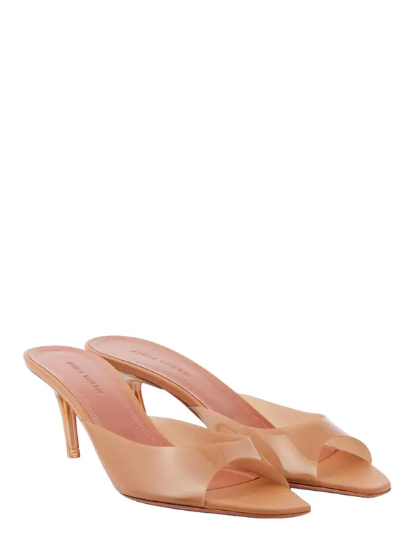 Amina Muaddi Alexa 60 Pvc Mules - Brown