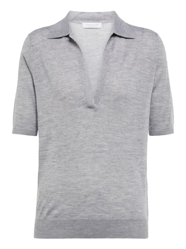 Gabriela Hearst Frank Cashmere And Silk T-shirt - Grey