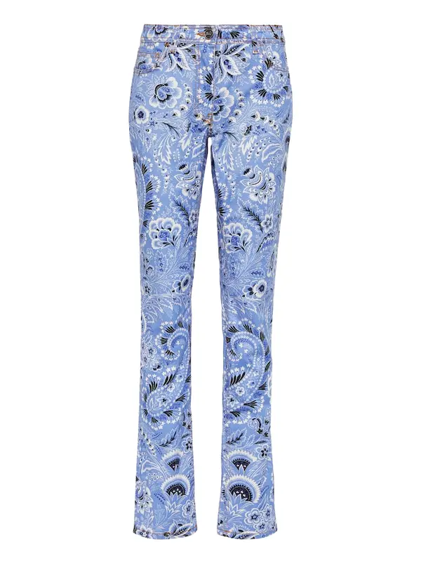 Etro High-rise Printed Skinny Jeans - Multicoloured