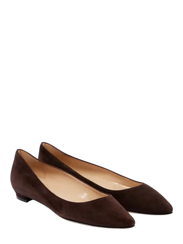 Manolo Blahnik Lanza Bb Ballet Flats - Brown