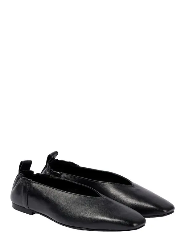 A.emery Briot Leather Ballet Flats - Black