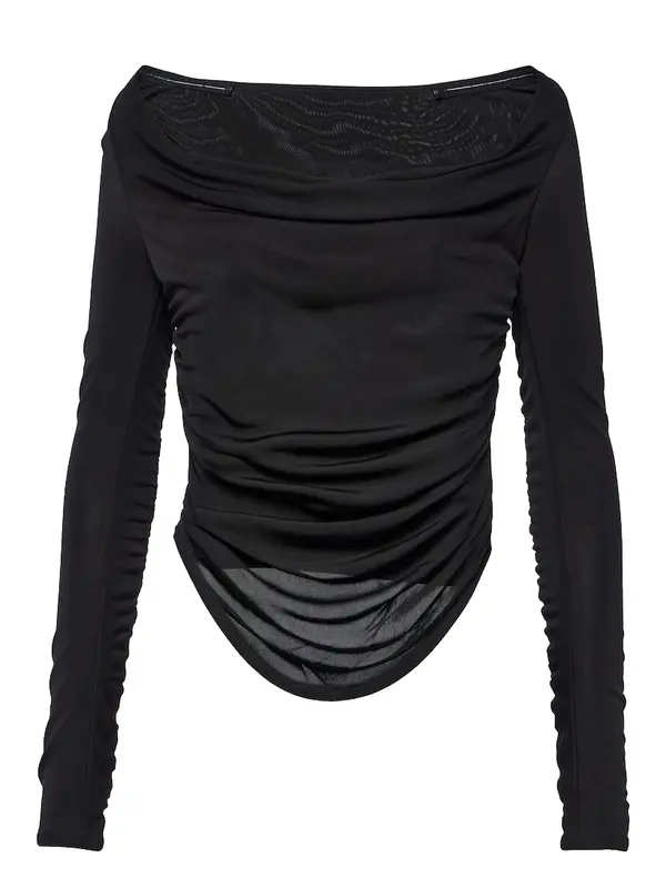Staud Solana Jersey Top - Black