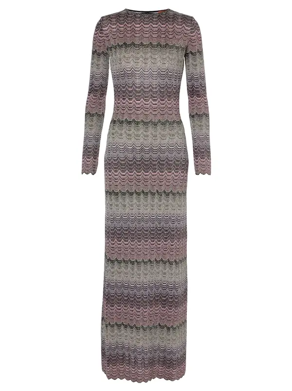 Missoni Open-back Lamé Maxi Dress - Multicoloured