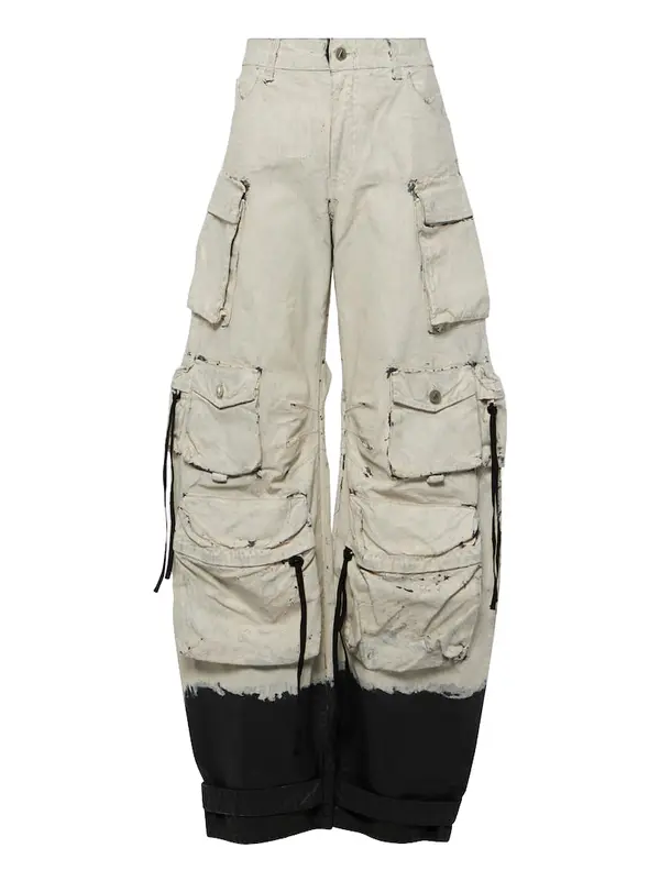 Attico Fern Cargo Jeans - Multicoloured