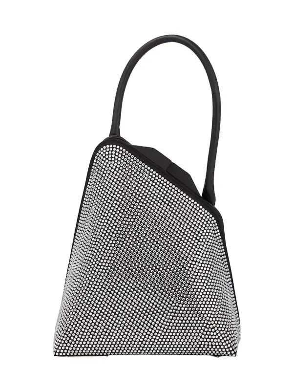 Attico Sunset Mini Crystal-embellished Tote - Silver