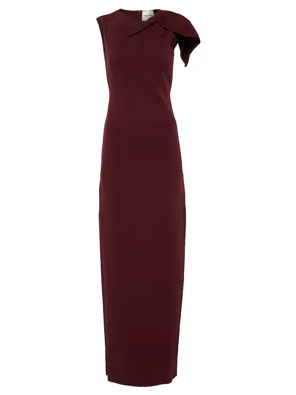 Roland Mouret Asymmetric Maxi Dress - Red