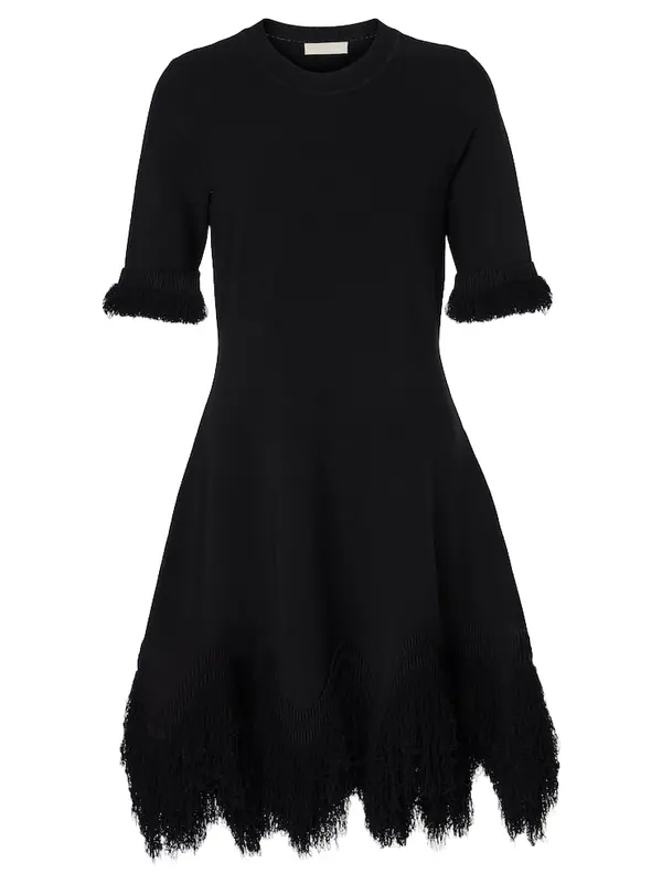 Ulla Johnson Vittoria Fringed Minidress - Black
