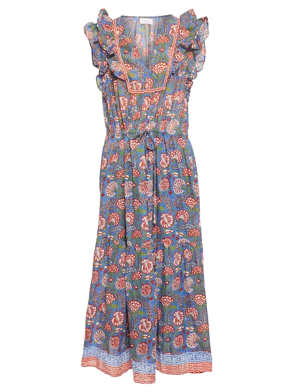 Velvet By Graham & Spencer Rosalina Cotton Midi Dress - Multicoloured