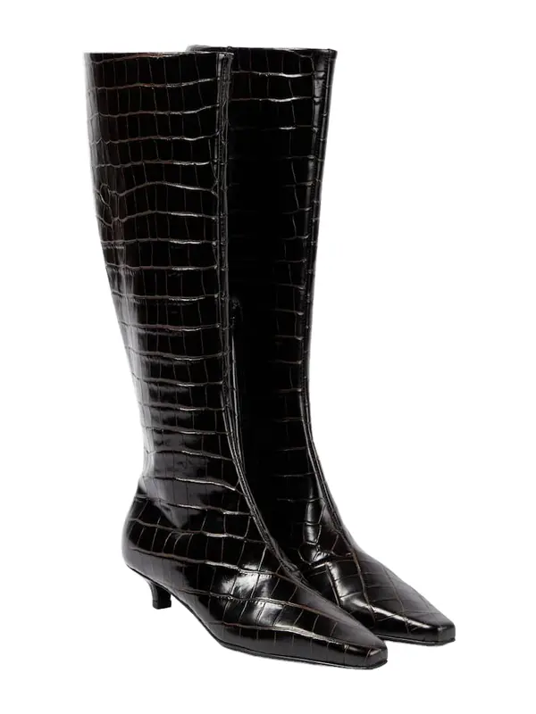 TOTEME Leather Knee-high Boots - Brown
