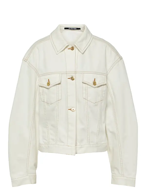 Jacquemus La Veste De-nimes Denim Jacket - Neutrals