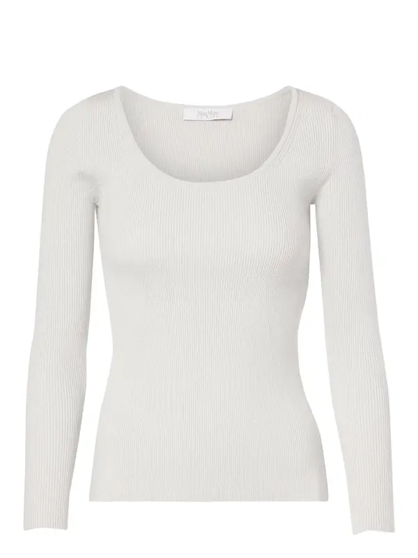 Max Mara Leisure Ondina Lamé Top - Grey