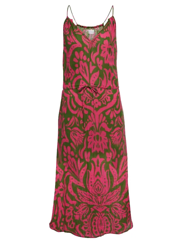 Velvet By Graham & Spencer Sasha Printed Midi Dress - Multicoloured