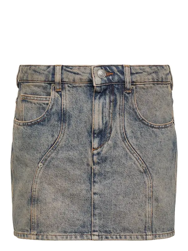 MARANT ETOILE Vesna Denim Miniskirt - Blue