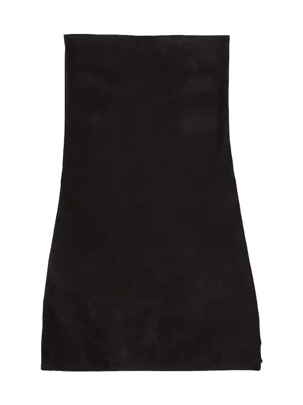 THE ROW Large Suede Glove Bag - Black