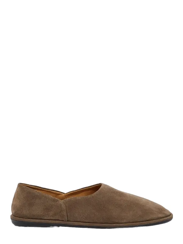 THE ROW Canal Suede Flats - Grey