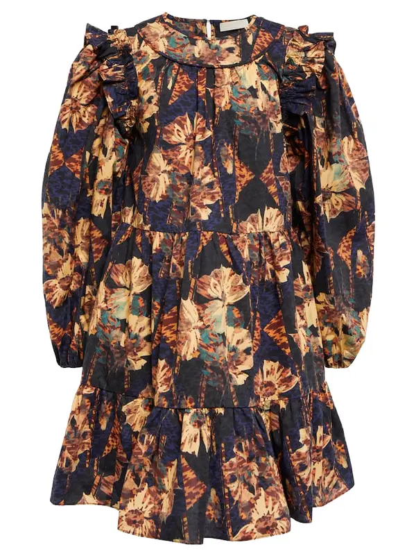 Ulla Johnson Rhea Floral Cotton Poplin Mini Dress - Multicoloured