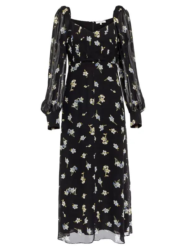 Dorothee Schumacher Midnight Blossom Midi Dress - Multicoloured