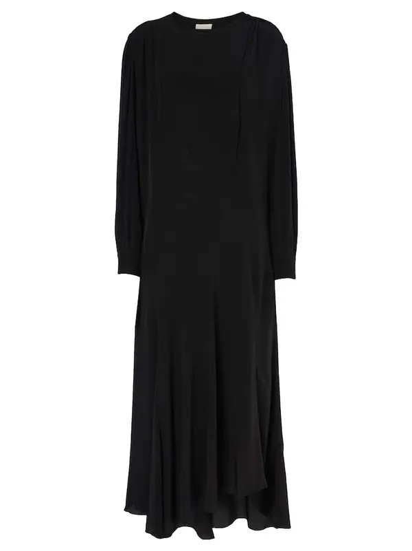 Isabel Marant Hanane Ruffled Maxi Dress - Black