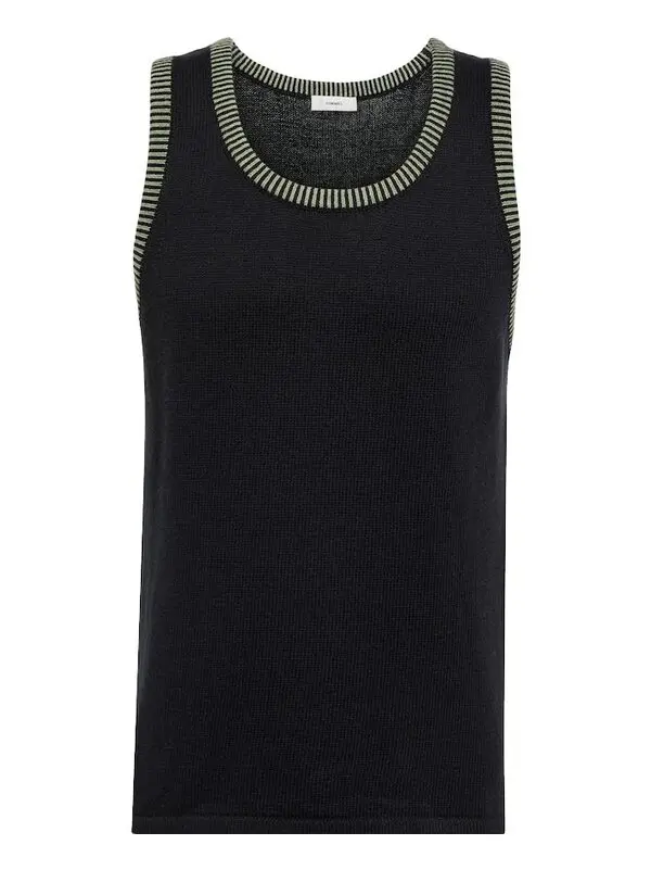 Commas Sleeveless Knitted Top - Black
