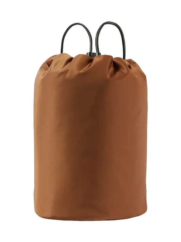 THE ROW Sporty Leather-trimmed Backpack - Brown