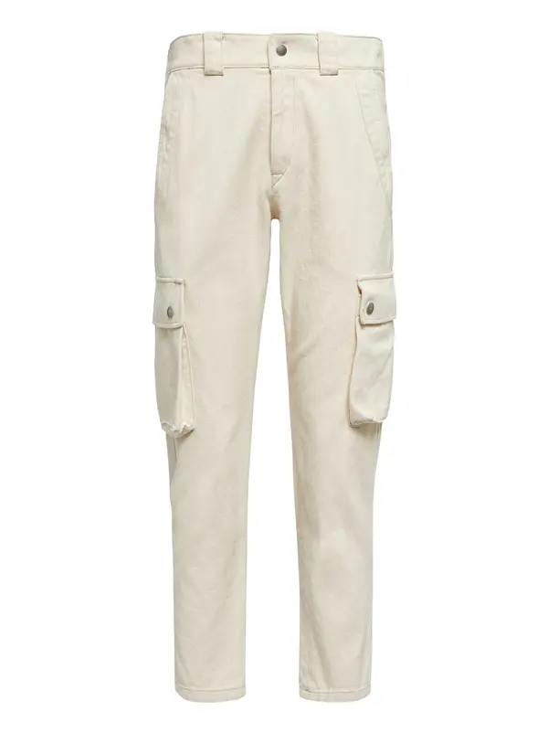 Isabel Marant Evalia Tapered Cotton Cargo Pants - Neutrals