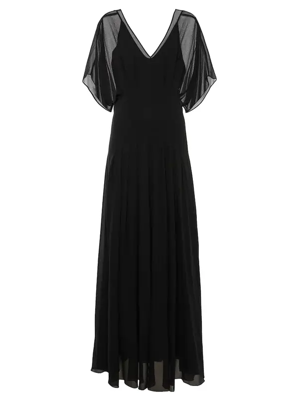 Max Mara Murge Draped Gown - Black