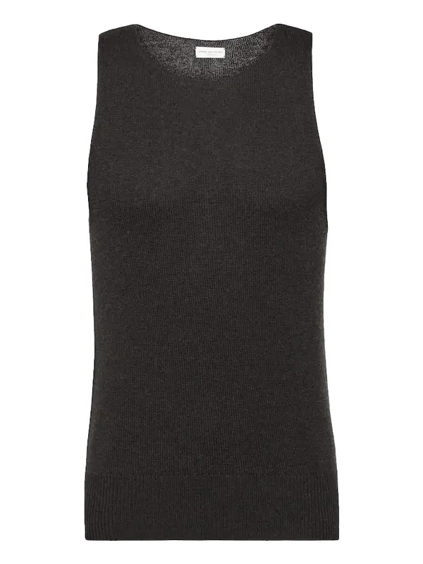 Dries Van Noten Wool Sweater Vest - Brown