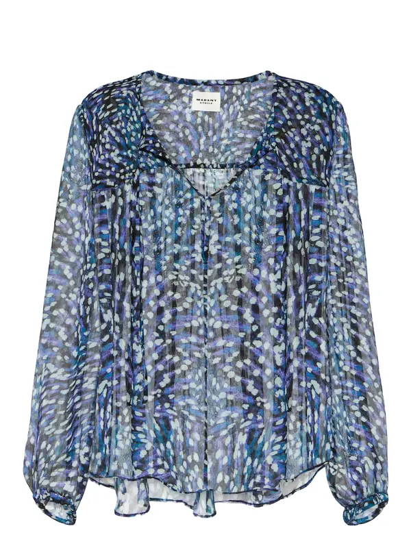MARANT ETOILE Daytonea Printed Blouse - Multicoloured