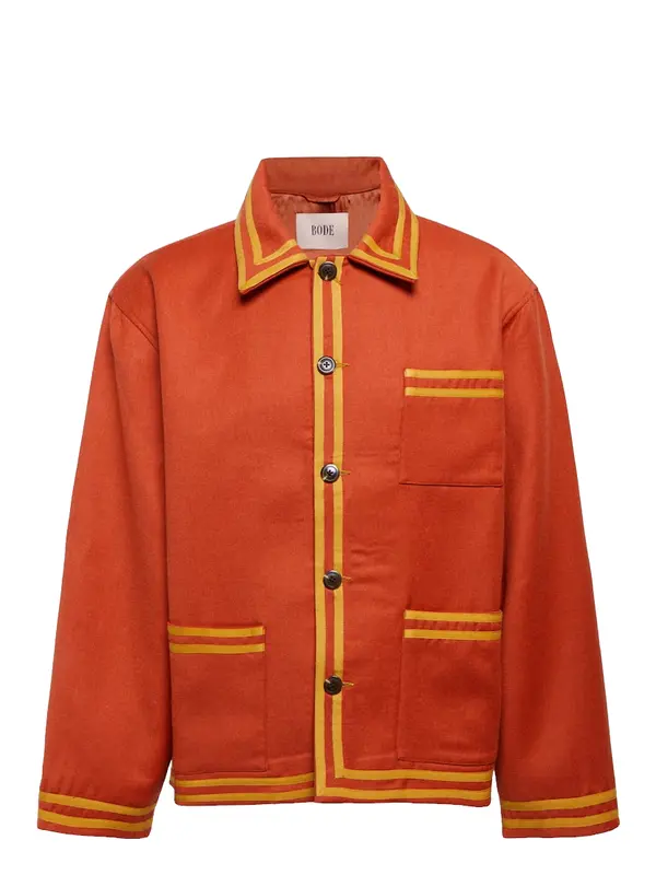 BODE Society Club Wool Blouson Jacket - Red