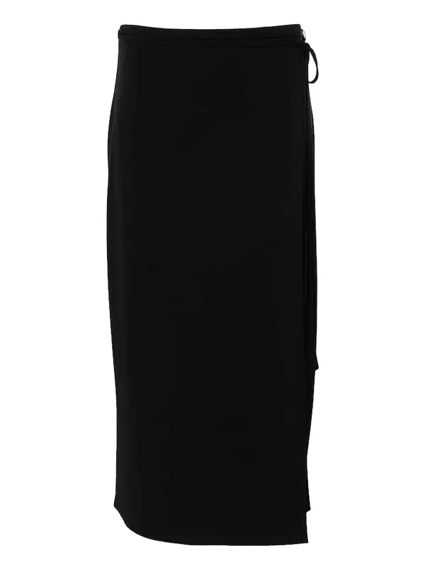 Vince Jersey Wrap Skirt - Black