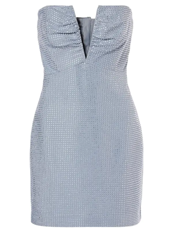 Roland Mouret Diamante Corset Dress - Blue