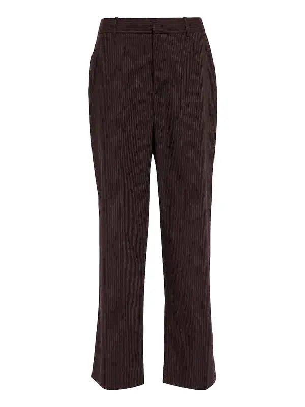 SIR. Guillaume Pinstripe Trousers - Brown