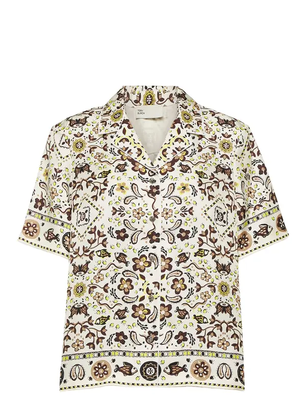 Tory Burch Printed Silk Shirt - Multicoloured
