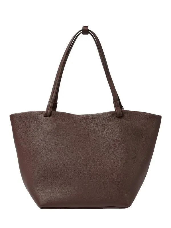 THE ROW Park Three Leather Tote Bag - Brown