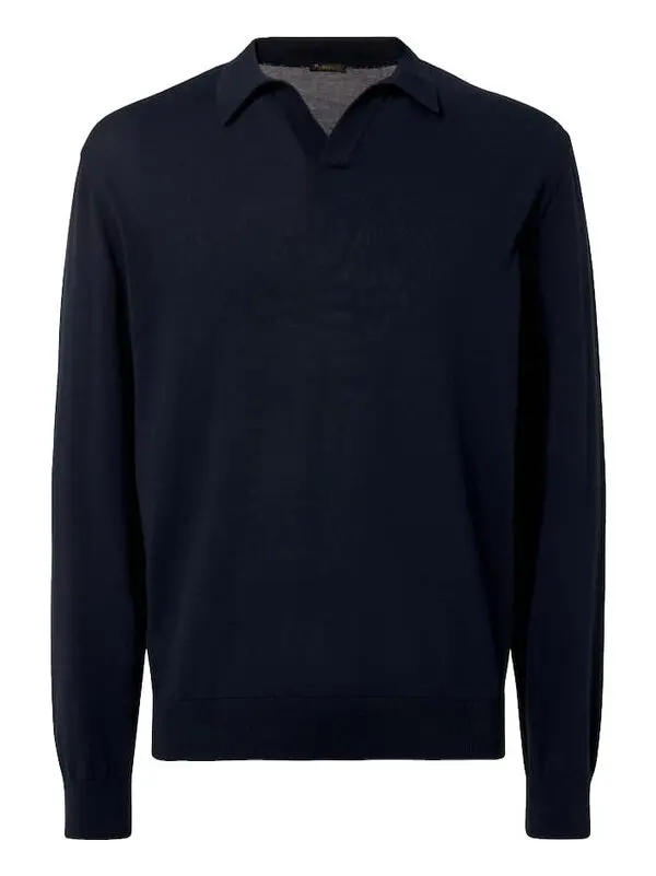 Rubinacci Amalfi Cotton Polo Shirt - Blue