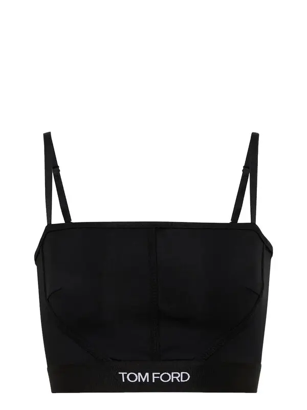 TOM FORD Logo Bralette - Black