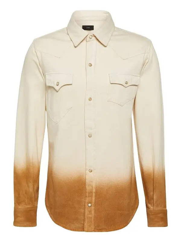 Alanui Bright Hues Printed Denim Shirt - Multicoloured