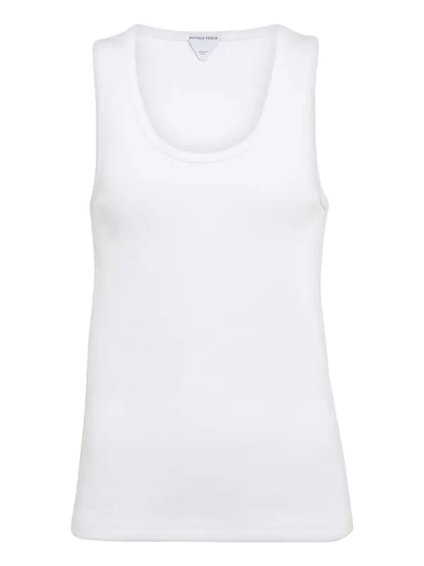 Bottega Veneta Cotton-blend Tank Top - White