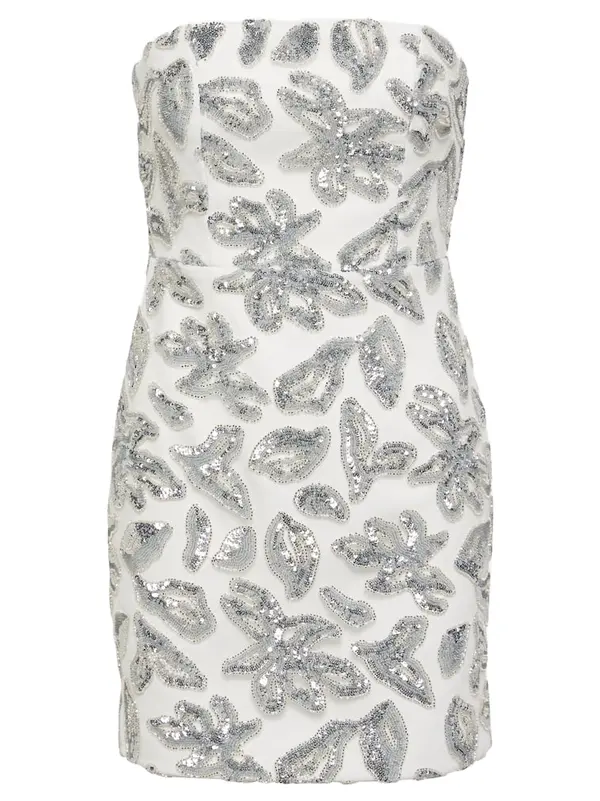 Rebecca Vallance Suki Sequined Minidress - Silver
