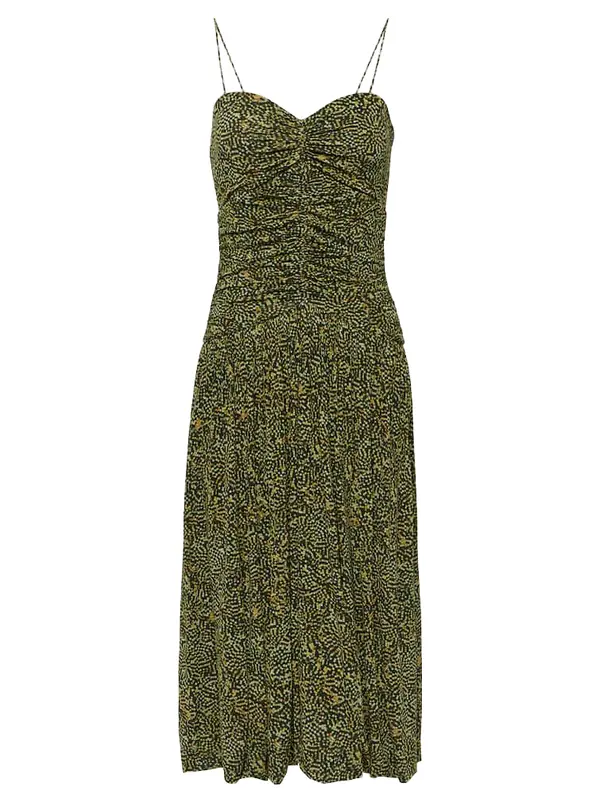 Isabel Marant Elisabeth Printed Jersey Midi Dress - Multicoloured