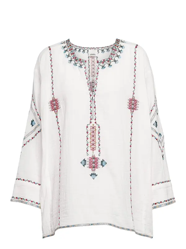 Isabel Marant Étoile Clarisa Embroidered Blouse - Multicoloured