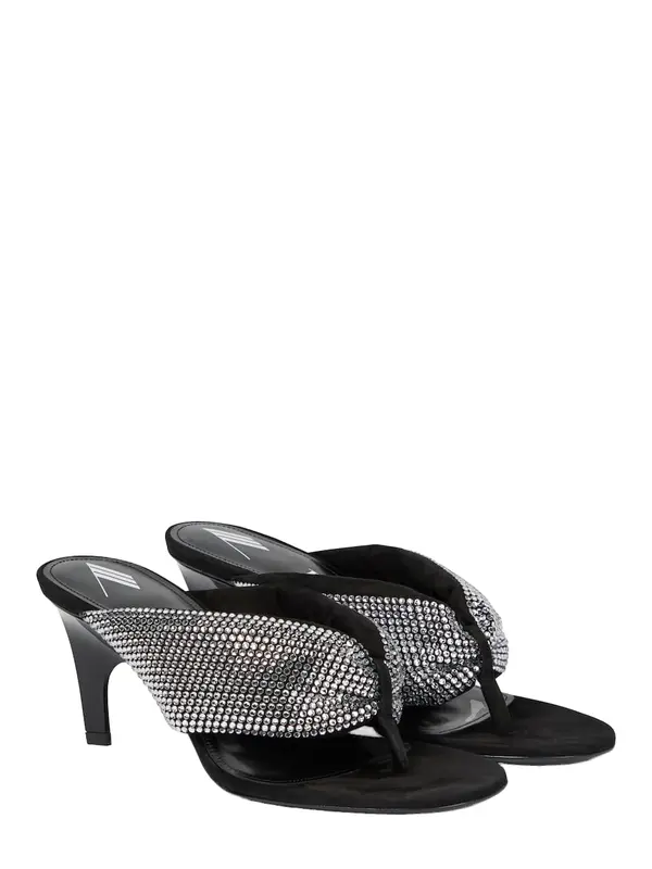 Attico Rem Crystal-embellished Thong Sandals - Multicoloured