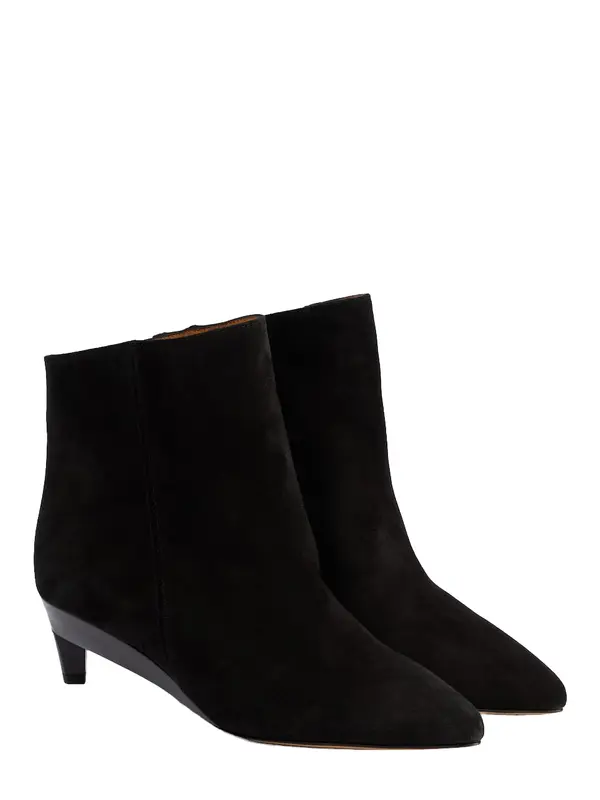 Isabel Marant Étoile Deyan Suede Ankle Boots - Black