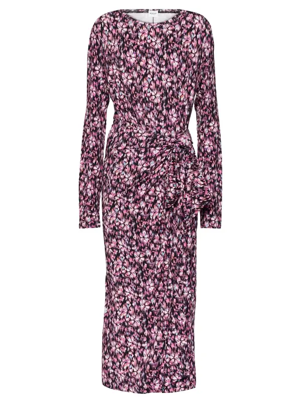MARANT ETOILE Lissy Printed Midi Dress - Multicoloured